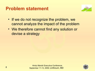 Explaining Hindu Dharma to our next Generation- Objectives and ...