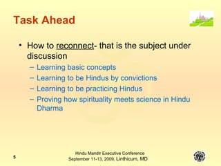 Explaining Hindu Dharma to our next Generation- Objectives and ...