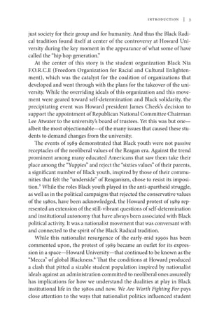 We Are Worth Fighting For A History Of The Howard University Student ...