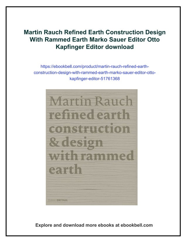 Martin Rauch Refined Earth Construction Design With Rammed Earth Marko ...