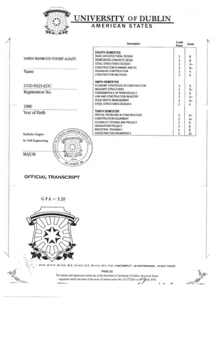 University Of Dublin American States-Certificate | PDF