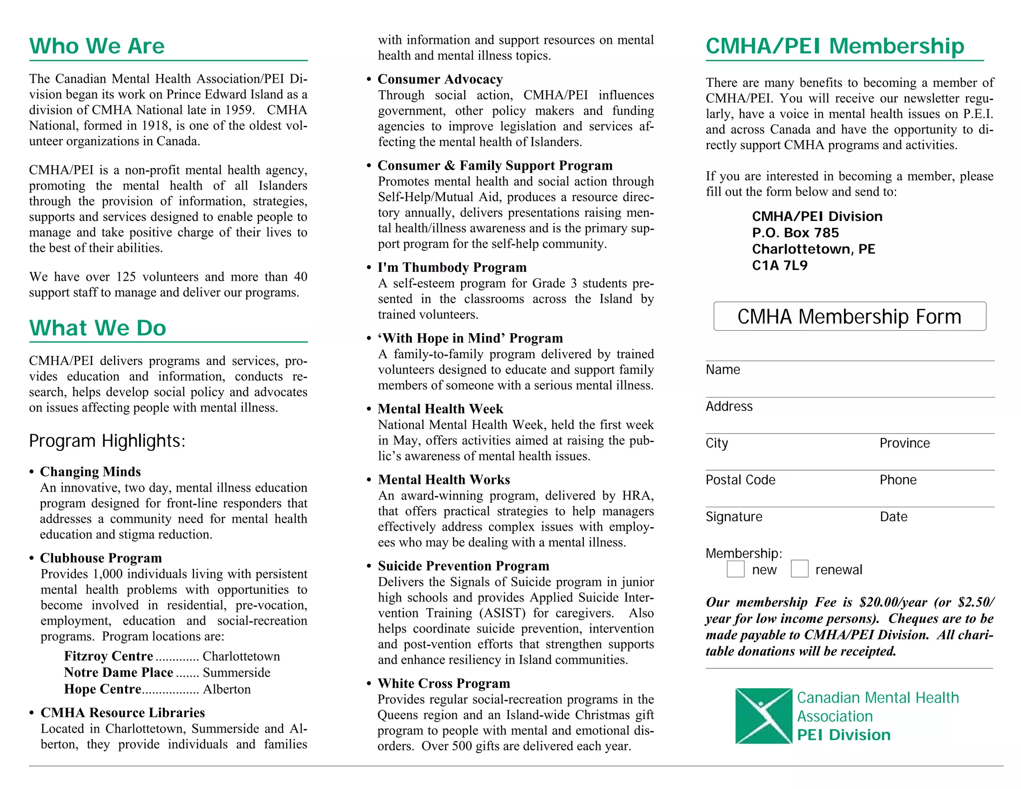 2588 cmha pei-brochure2010-update_sm | PDF