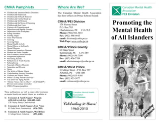 2588 cmha pei-brochure2010-update_sm | PDF | Mental Health | Diseases ...