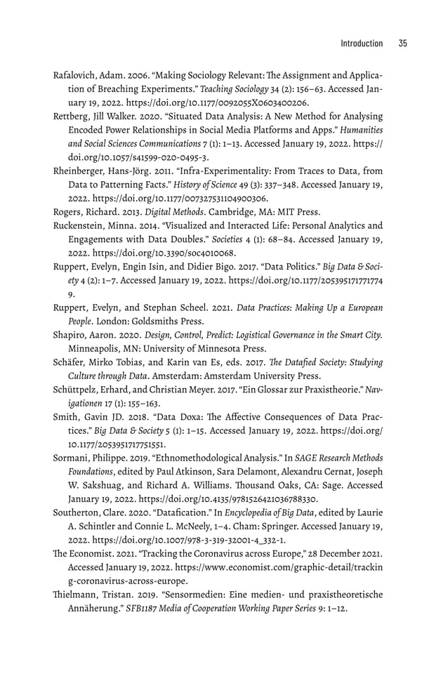 Interrogating Datafication Towards A Praxeology Of Data | PDF