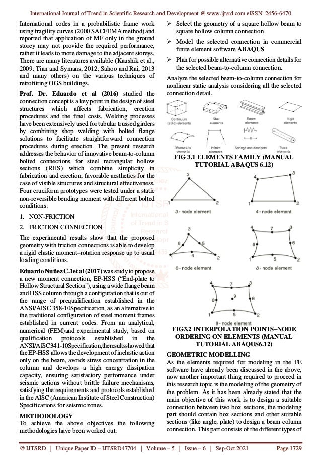 Analysis of High Rise Building Connection for Square Hollow Beam and ...