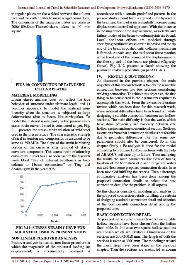 Analysis of High Rise Building Connection for Square Hollow Beam and ...