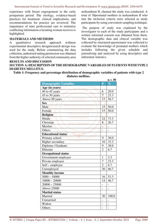 A Study to Assess the Knowledge of Postnatal Mothers Regarding Breast ...