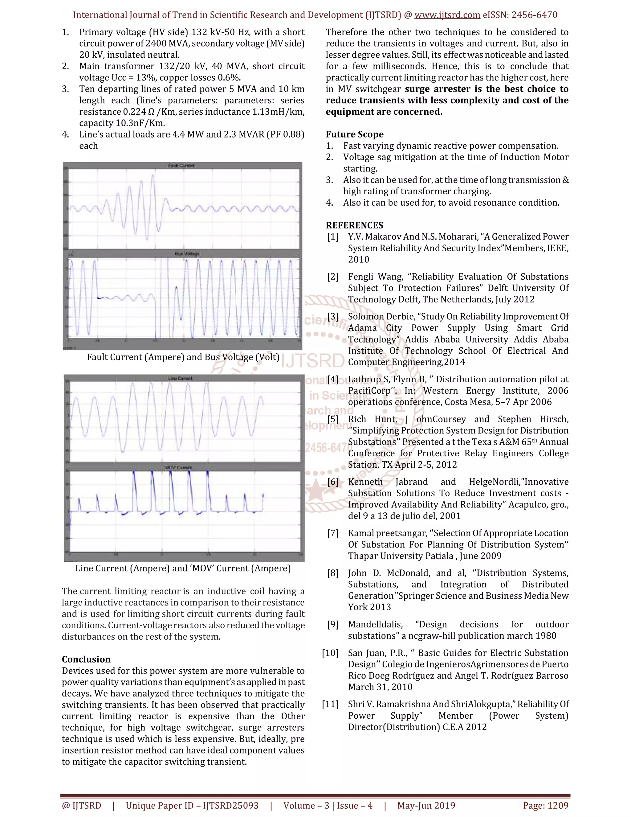 Design And Mitigation Techniques Of Mv Capacitor Bank Switching