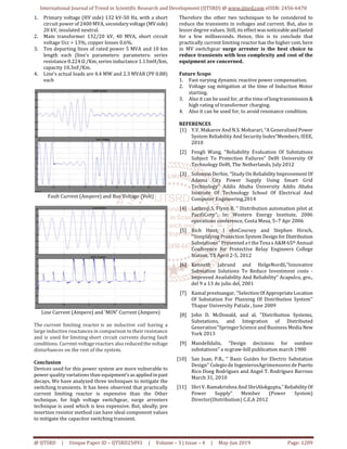 Design and Mitigation Techniques of MV Capacitor Bank Switching Transients on 132 KV Substation ...