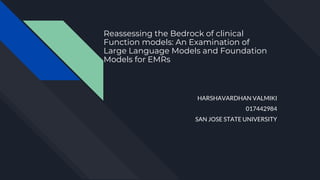 Reassessing the Bedrock of Clinical Function Models: An Examination of ...