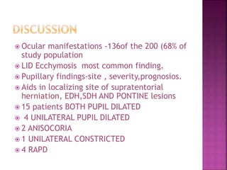 Ocular Manifestations In Head Injury | PPTX