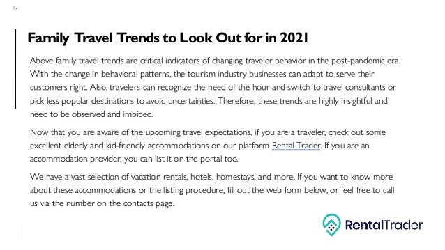 Family travel trends shaping the tourism industry in | PDF