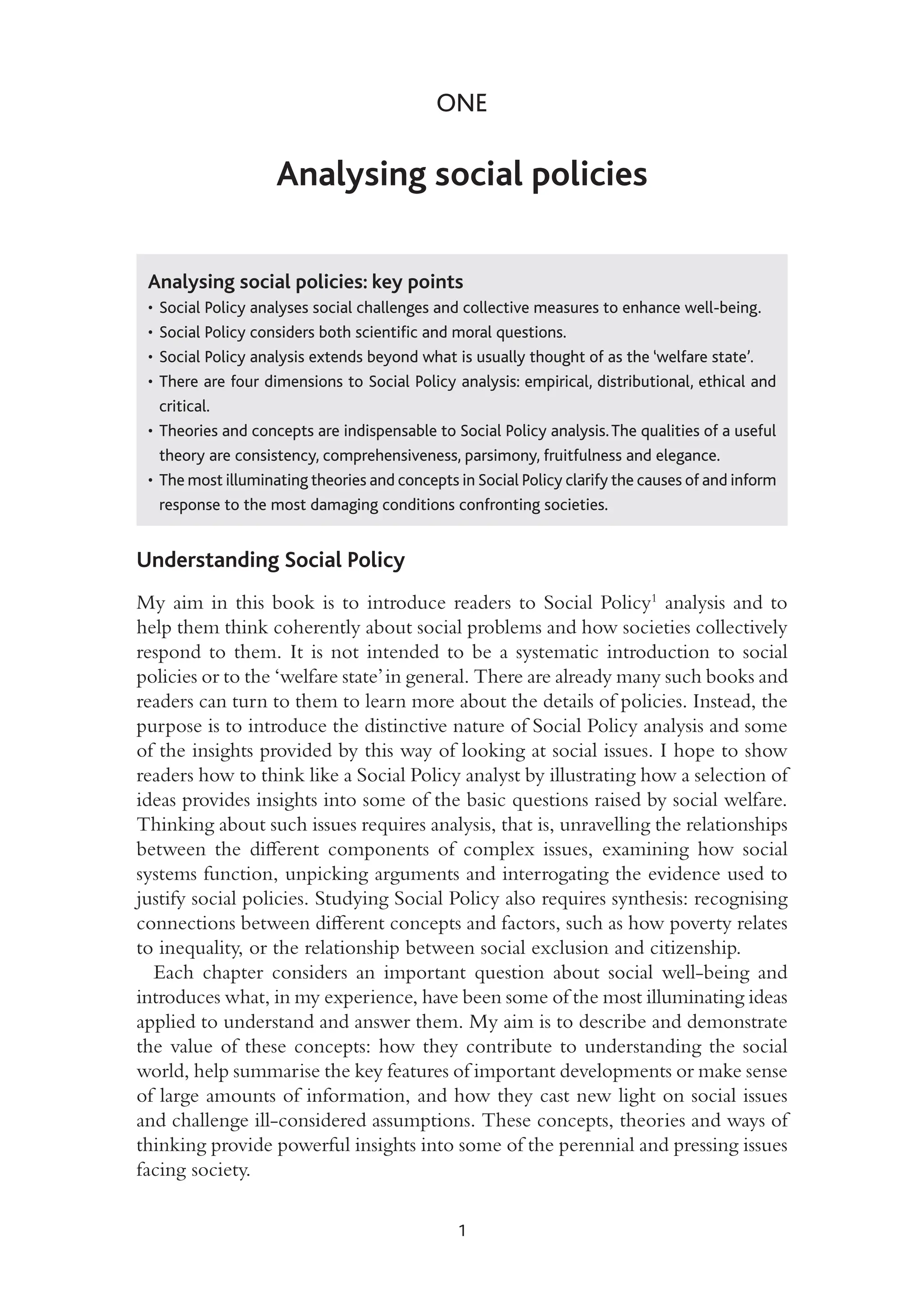 Introduction To Social Policy Analysis Illuminating Welfare Stephen ...