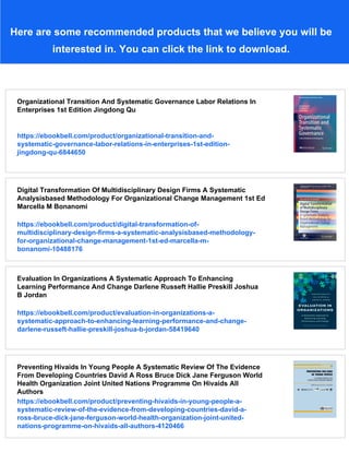 Organizational Systematics Taxonomy Evolution Classification Reprint ...