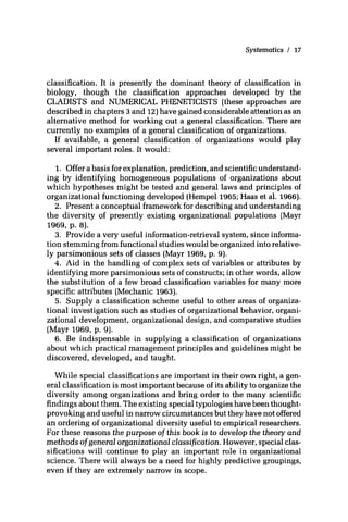 Organizational Systematics Taxonomy Evolution Classification Reprint ...