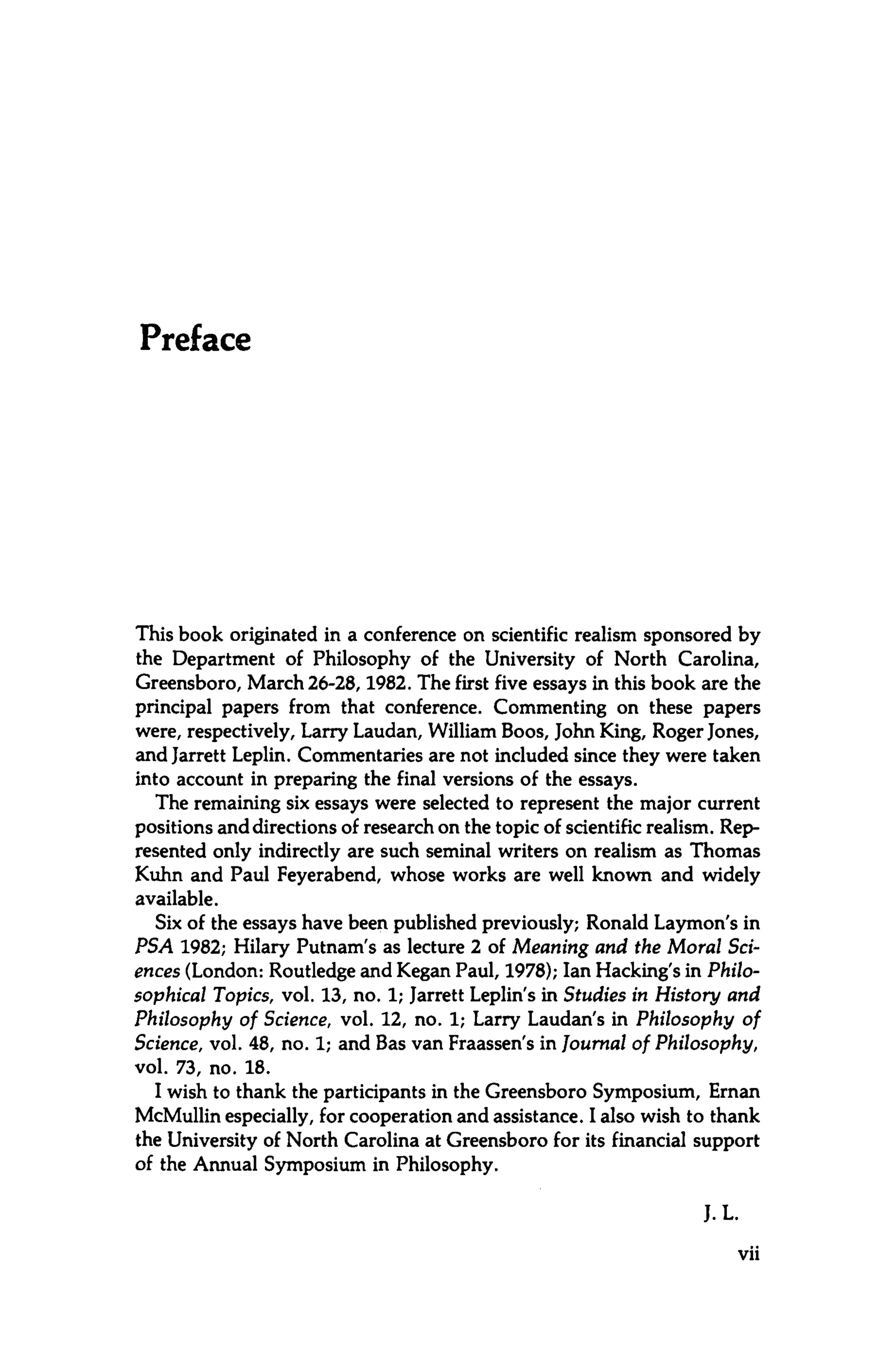 Scientific Realism Reprint 2019 Jarrett Leplin Editor | PDF