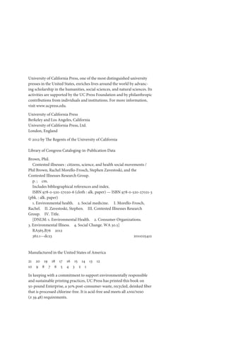 Contested Illnesses Citizens Science And Health Social Movements Phil ...