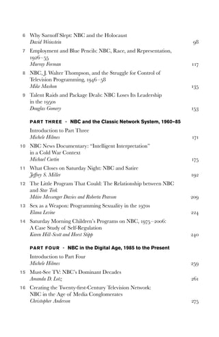 Nbc Americas Network Michele Hilmes Editor | PDF