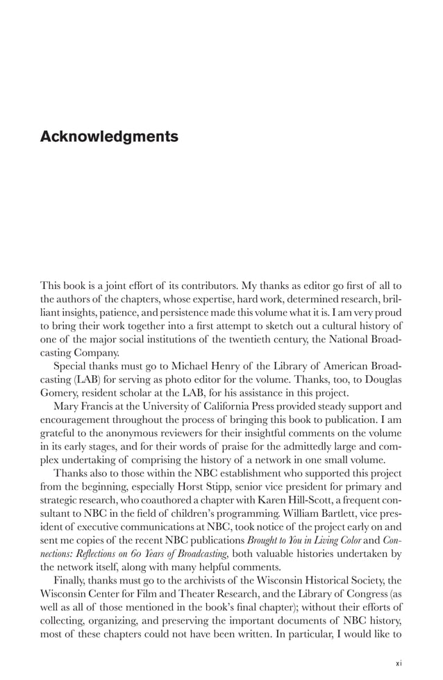 Nbc Americas Network Michele Hilmes Editor | PDF