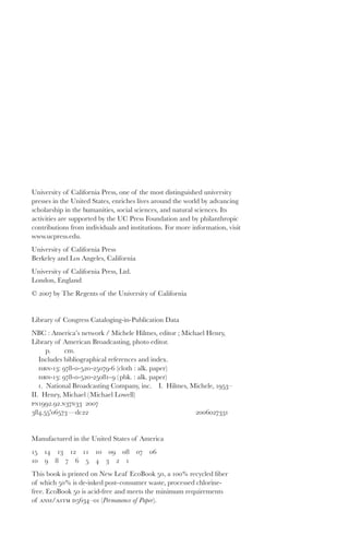 Nbc Americas Network Michele Hilmes Editor | PDF
