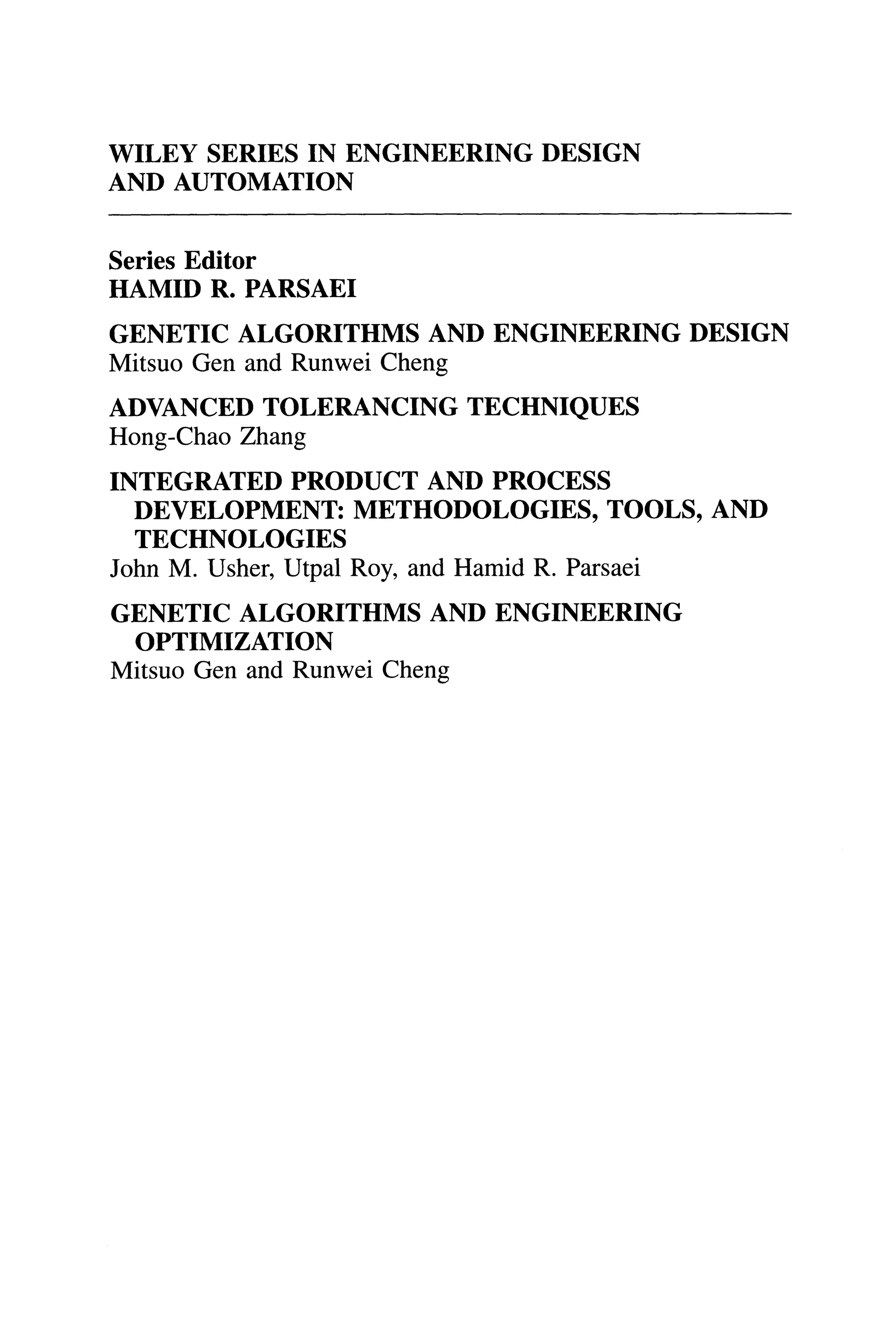 25923852 genetic-algorithms-and-engineering-optimization | PDF