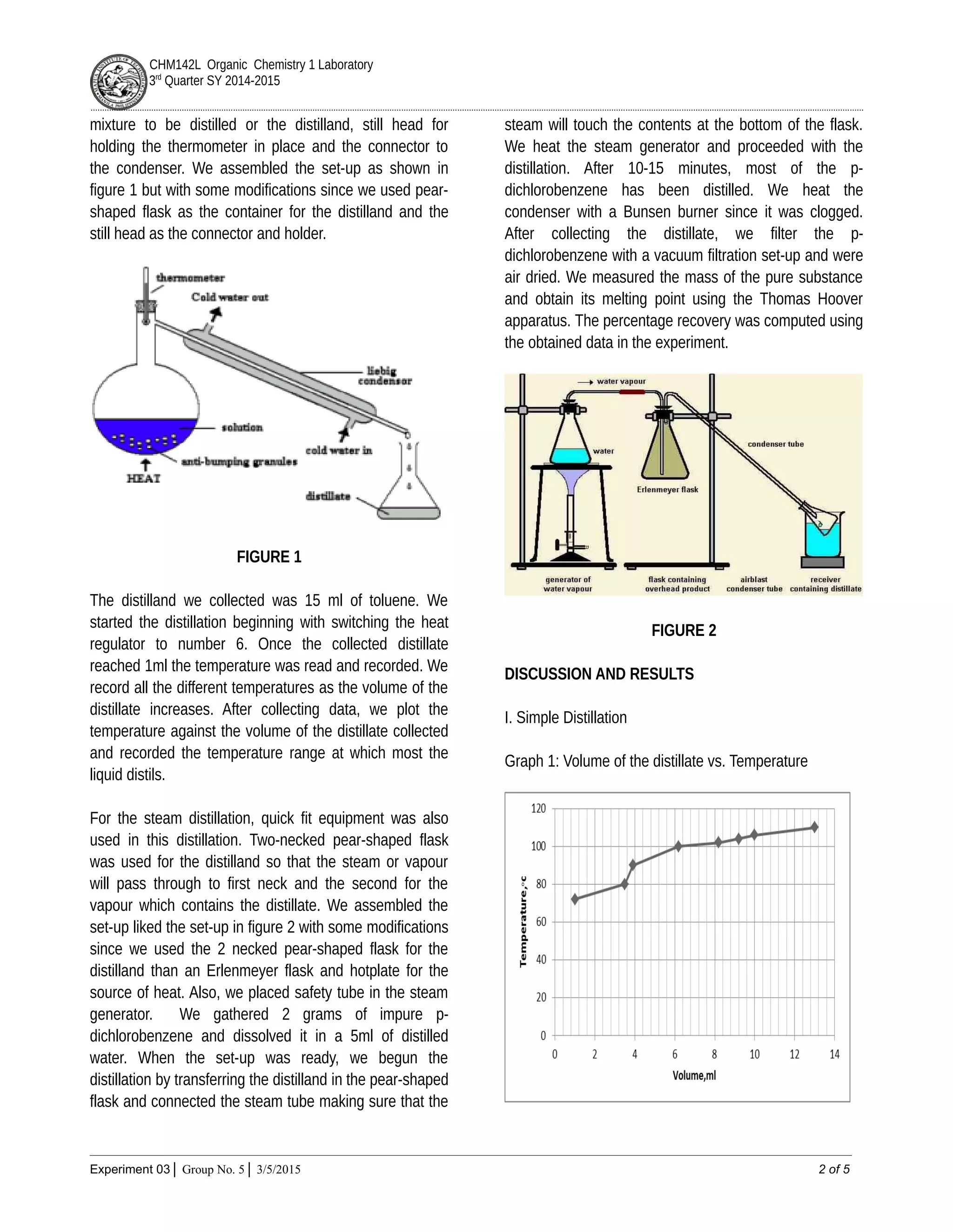 259443220 simple-and-steam-distillation-exp3 | PDF