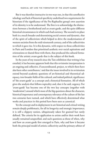 Radical Art And The Formation Of The Avantgarde David Cottington | PDF