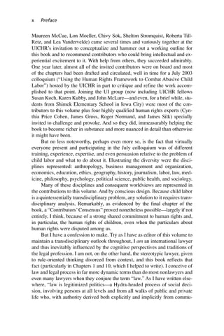 Child Labor And Human Rights Making Children Matter Burns H Weston ...