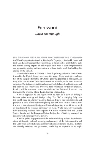 China Engages In Latin America Tracing The Trajectory Adrian H Hearn ...