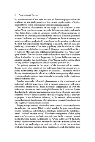 Fragile Traditions Indonesian Art In Jeopardy Paul Michael Taylor ...