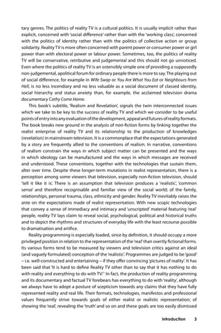 Reality Tv Realism And Revelation Anita Biressi Heather Nunn | PDF