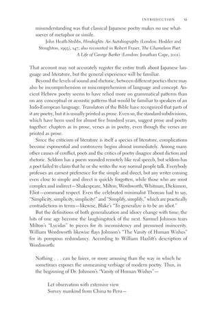 Classic Writings On Poetry William Harmon Editor | PDF