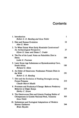 Omnivorous Primates Gathering And Hunting In Human Evolution Robert S O ...