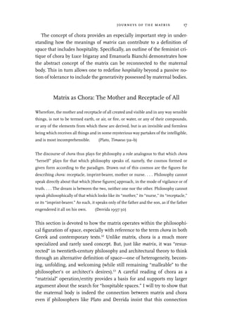 Hospitality Of The Matrix Philosophy Biomedicine And Culture Irina ...