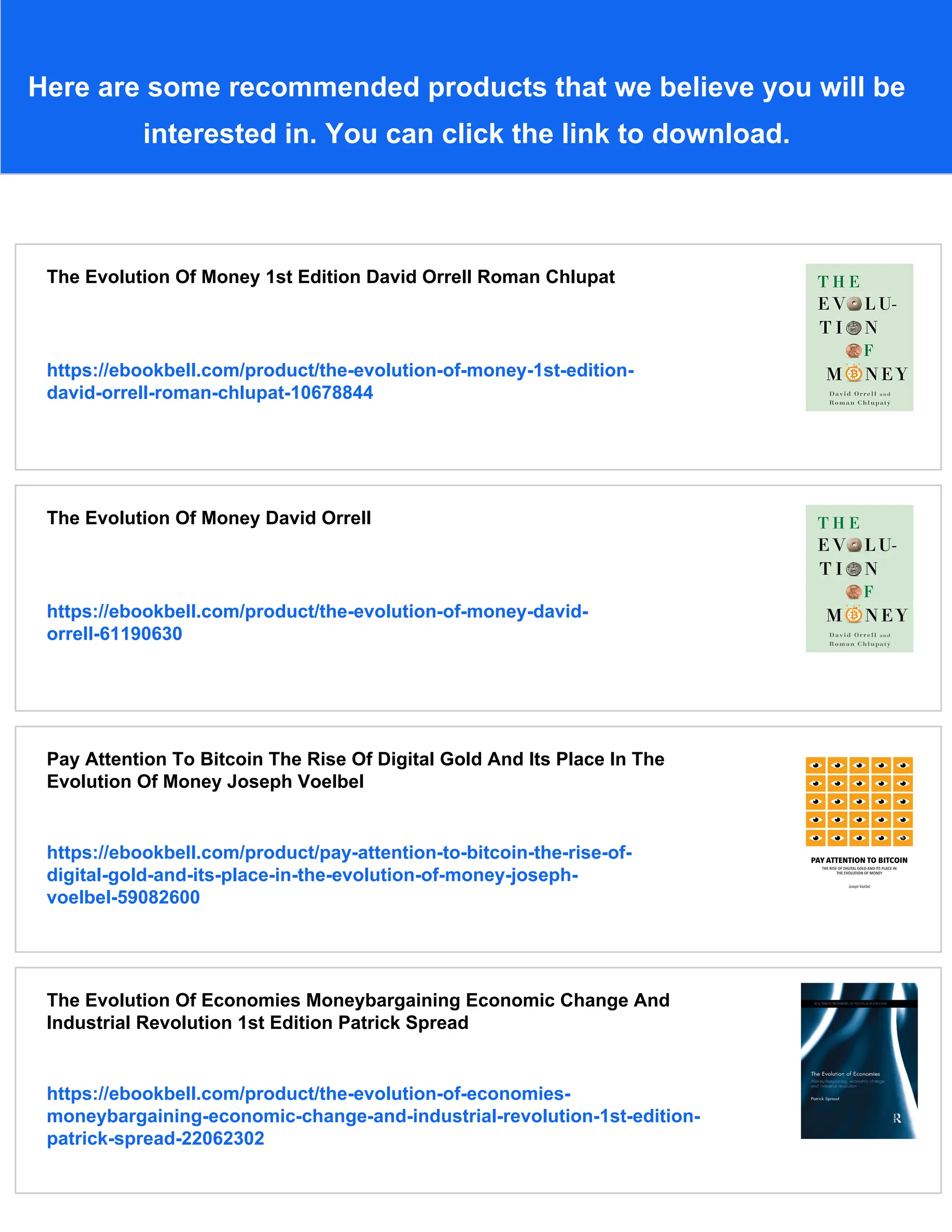 The Evolution Of Money David Orrell Roman Chlupat | PDF