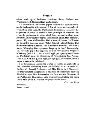 The Constitution Reconsidered Conyers Read Editor | PDF