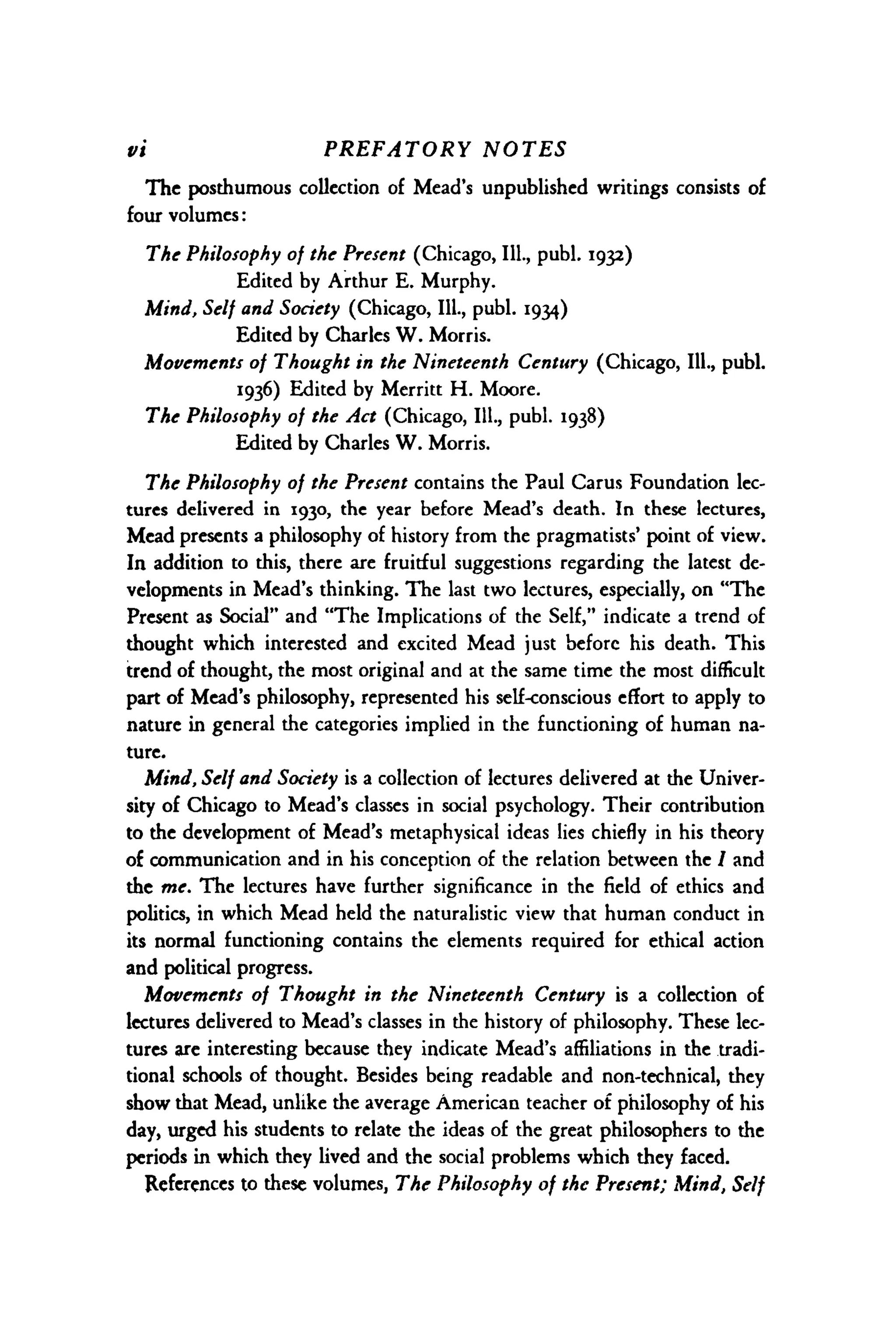 George Herbert Mead Philosopher Of The Social Individual Grace Chin Lee ...