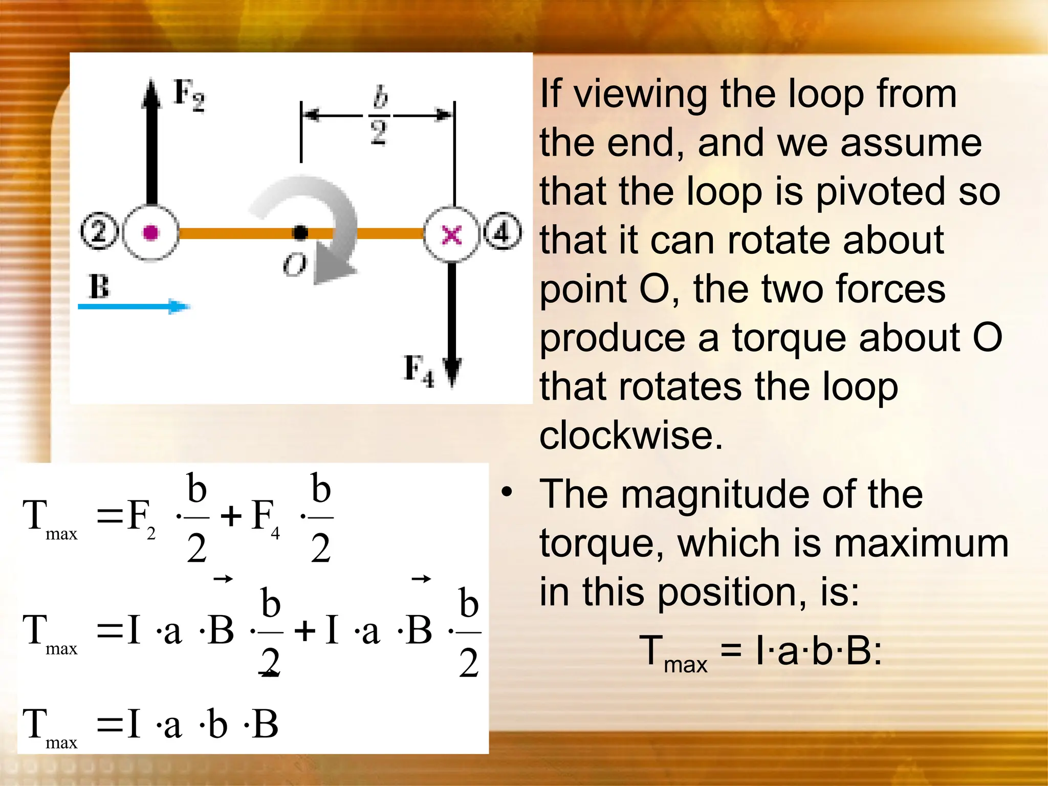 Torque Acting On Current Carrying Coil Ppt