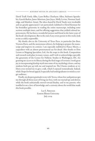 Kinship Myth In Ancient Greece Lee E Patterson | PDF