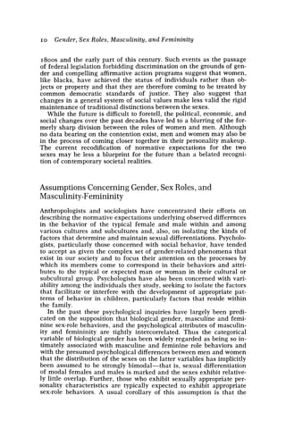 Masculinity And Femininity Their Psychological Dimensions Correlates ...