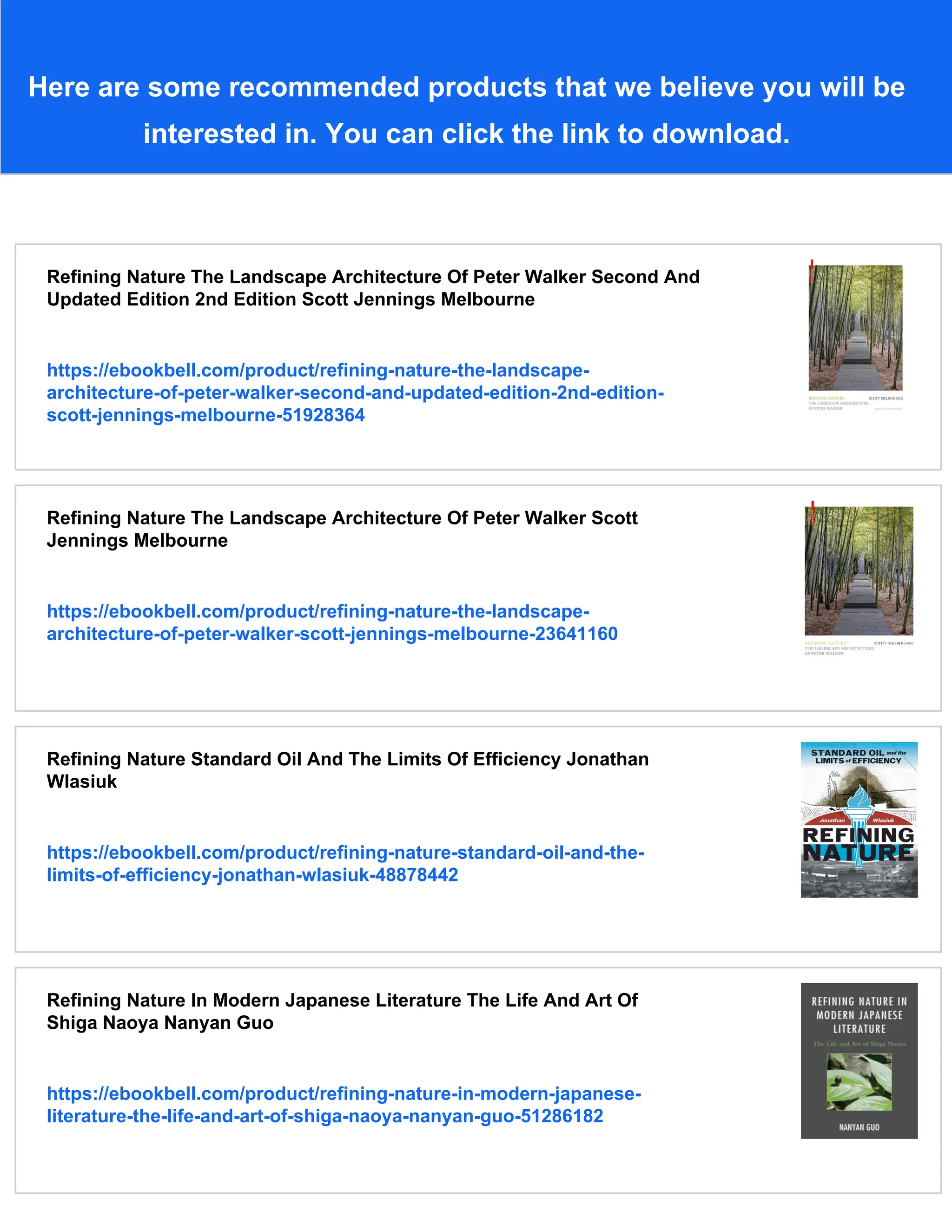 Refining Nature The Landscape Architecture Of Peter Walker Scott ...