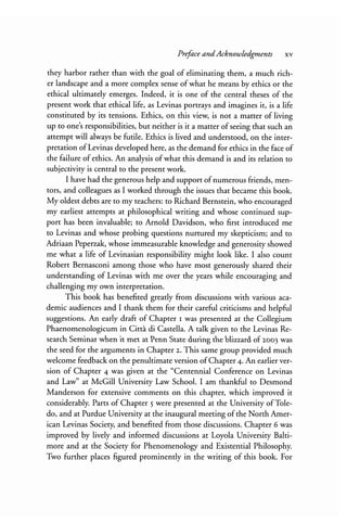 The Ethics Of Emmanuel Levinas Diane Perpich | PDF