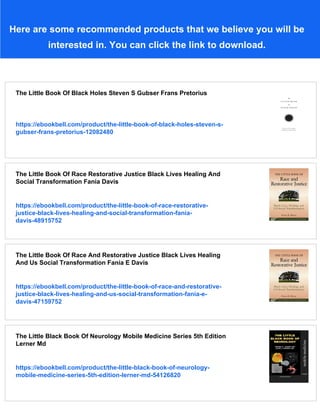 The Little Book Of Black Holes Steven S Gubser Frans Pretorius | PDF