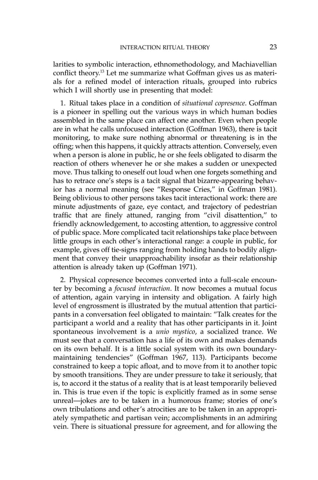 Interaction Ritual Chains Course Book Randall Collins | PDF