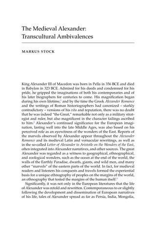 Alexander The Great In The Middle Ages Transcultural Perspectives ...
