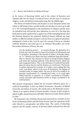 Heresy And Authority In Medieval Europe Edward Peters Editor | PDF