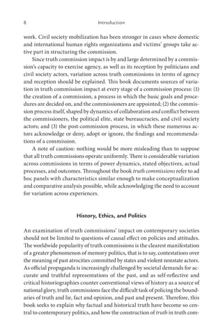 Truth Commissions Memory Power And Legitimacy Onur Bakiner | PDF