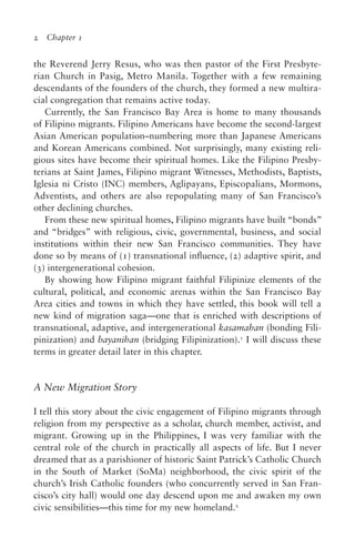 Filipino American Faith In Action Immigration Religion And Civic ...