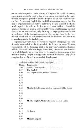 An Introduction To Early Modern English Terttu Nevalainen | PDF