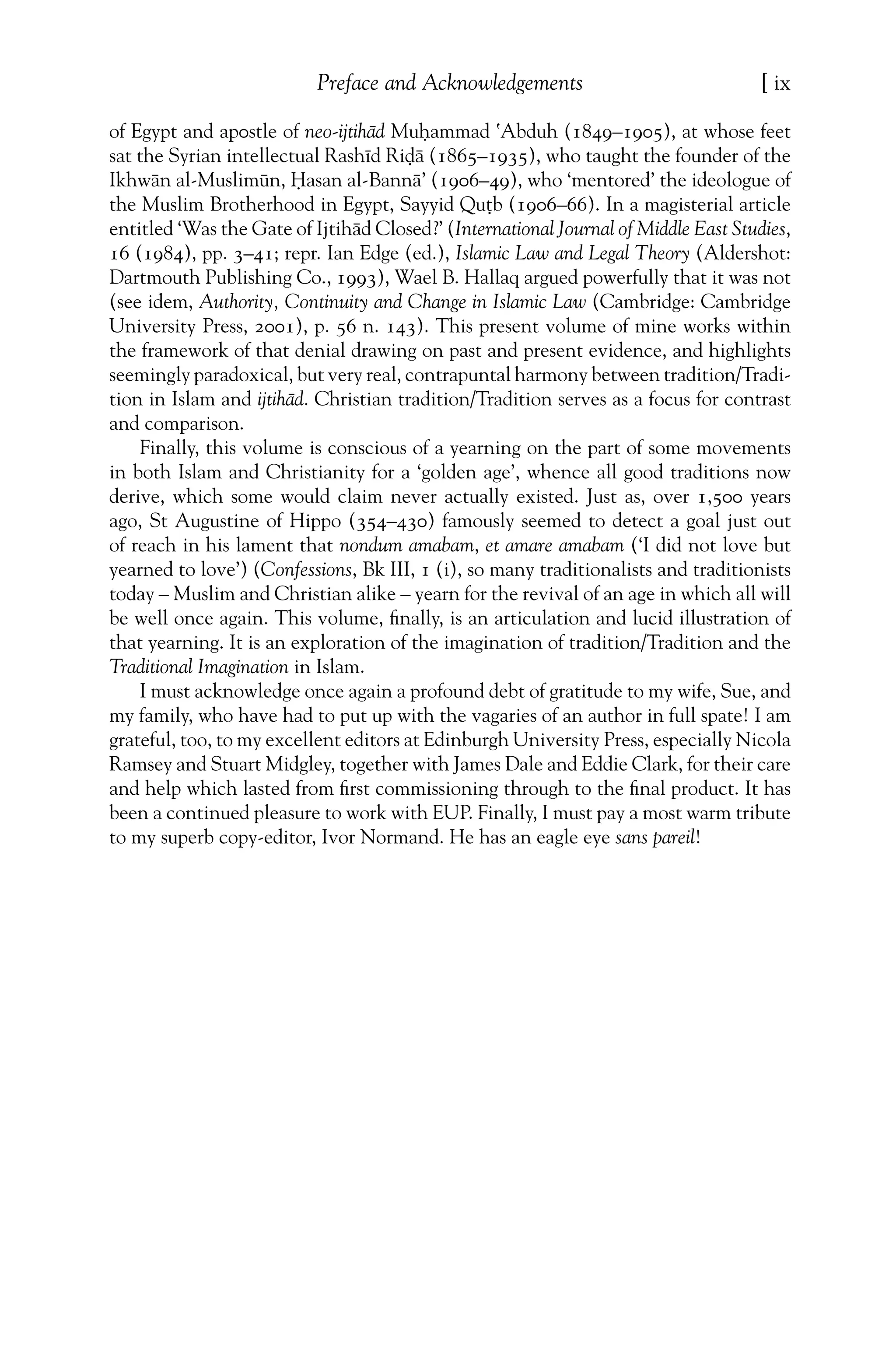 Islam Christianity And Tradition A Comparative Exploration Ian Richard ...